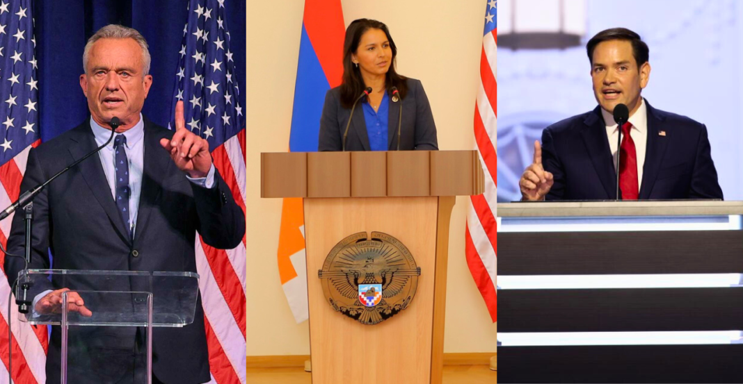 Pro-Armenian Officials Robert F. Kennedy Jr., Tulsi Gabbard & Marco ...