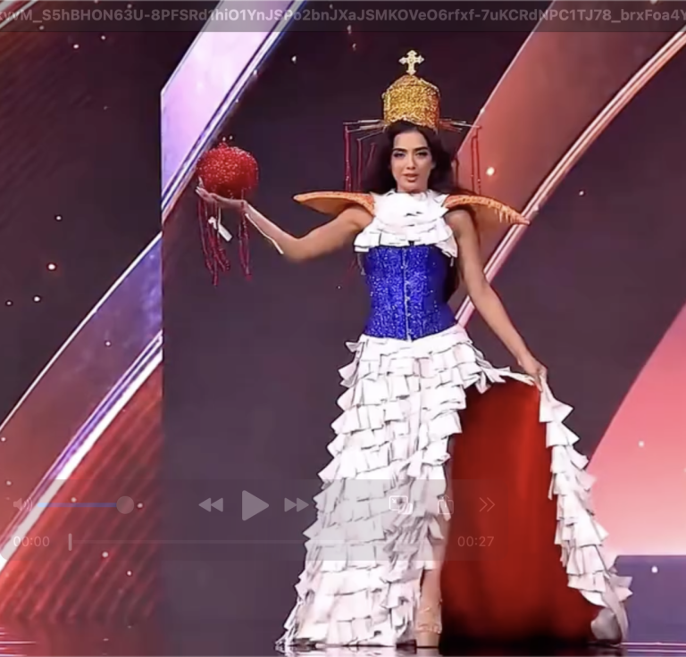 Peggy Garabekian Unveils Armenia’s National Costume At Miss Universe ...